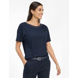 Brax Damen Kurzarmshirt "Style CAELEN S", blau, Gr. 34, 47% Baumwolle, 47% Modal, 6% Elasthan, Shirts