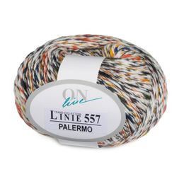 Linie 557 Palermo von ONline, Wei&szlig;/Gr&uuml;n/Gelb/Orange/Dunkelblau, aus Baumwolle