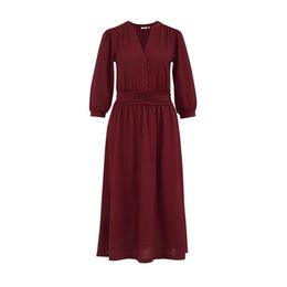 WE Fashion Blusenkleid Damen Gr&ouml;&szlig;e 46 weinrot Winterkleid