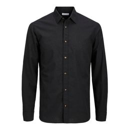 Jack & Jones Jack & Jones Button Up Shirt 'JJESUMMER SHIRT LS' male Black size S