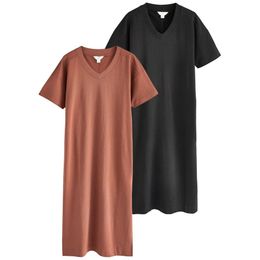 The Set Dress female Brown, Black size S