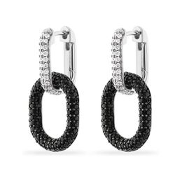 JETTE Earrings female Black, Silver size One Size