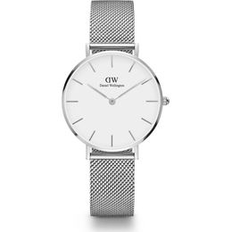 Daniel Wellington Uhr 'Petite Sterling S White' Damen Gr&ouml;&szlig;e One Size silber / wei&szlig;