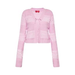 swirly Strickjacke Damen Gr&ouml;&szlig;e S rosa