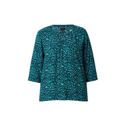 Ulla Popken Tunika Damen Gr&ouml;&szlig;e L/XL jade / schwarz