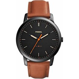 Fossil Quarzuhr 'THE MINIMALIST 3H' Herren Gr&ouml;&szlig;e One Size braun / schwarz