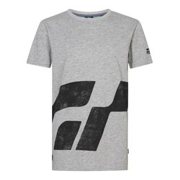 PETROL INDUSTRIES T-Shirt Jungen Gr&ouml;&szlig;e 164 hellgrau / schwarz
