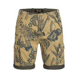 INDICODE JEANS Shorts 'Albert' Herren Gr&ouml;&szlig;e 38 goldgelb / dunkelgr&uuml;n