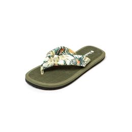 Brasileras Beach & Pool Shoes 'Hibiscus Nudo' female Green size 40