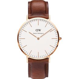 Daniel Wellington Uhr Herren Gr&ouml;&szlig;e One Size braun / gold / wei&szlig;