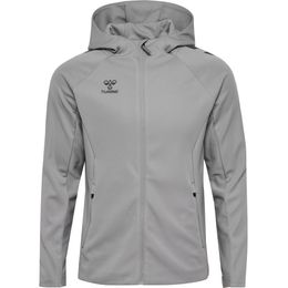 Hummel Athletic Zip-Up Hoodie 'Cima 2.0' male Grey size XXXL