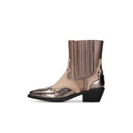 POSH by Poelman Cowboystiefel 'Roxi' Damen Gr&ouml;&szlig;e 42 braun / hellbraun / gold Winterschuhe