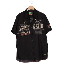 CAMP DAVID Hemd Herren Gr&ouml;&szlig;e XXL Second Hand schwarz