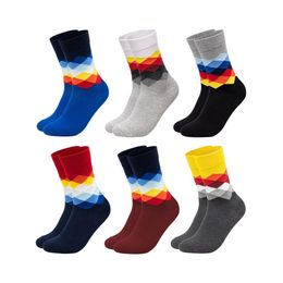 Occulto Socken 'Sigi' Herren Gr&ouml;&szlig;e 43/46 blau / graumeliert / dunkelrot / schwarz