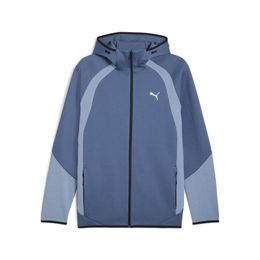 Puma Sportsweatjacke 'Evostripe' Herren Gr&ouml;&szlig;e XS blue denim / hellblau / wei&szlig;