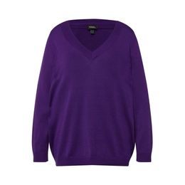 Ulla Popken Pullover Damen Gr&ouml;&szlig;e M/L dunkellila