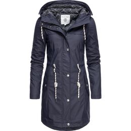 PEAK TIME Regenjacke Damen Gr&ouml;&szlig;e XL navy