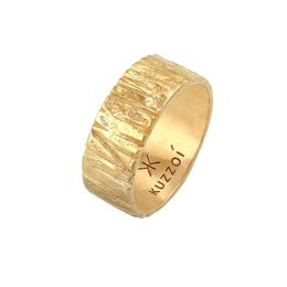 Kuzzoi Ring Bandring Herren Gr&ouml;&szlig;e 66 gold