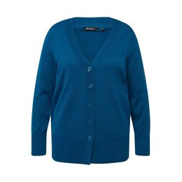 Ulla Popken Knit Cardigan female Blue size 62-64