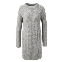 Aniston CASUAL Kleid Damen Gr&ouml;&szlig;e S grau