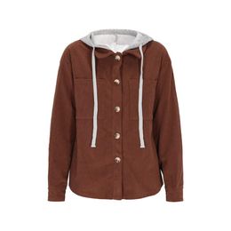Swirly Between-Season Jacket female Brown size L