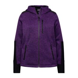 Ulla Popken Zip-Up Hoodie female Purple size 46-48