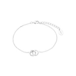 Armband s.Oliver "Kreis mit Herz", silber (silberfarben), Armb&auml;nder, Damen, 20cm, Silber 925 (Sterlingsilber), Armband