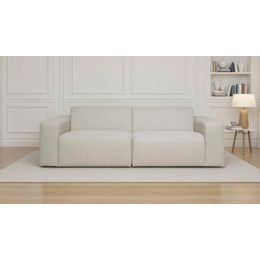 3-Sitzer OTTO HOME "Koa, 228 cm, Modulsofa in Cord, Chenille, Struktur, Webstoff", beige, B:228cm H:88cm T:98cm, 62% Polypropylen, 32% Polyester, Sofas, Designsofa, weicher Lounge-Sitzkomfort, Welleunterfederung, bodentief