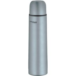 Isolierflasche THERMOCAF&Eacute; "TC EVERYDAY, Edelstahlk&ouml;rper, sp&uuml;lmaschinenfest", ice blau mat, H:29,5cm, Edelstahl, Kunststoff, Silikon, Trinkflaschen, Isolierflasche, mit Twist & Pour Lid und Trinkbecher (nicht isoliert)