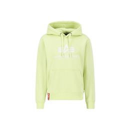 Hoodie Alpha Industries "Basic Hoodie BL", Herren, Gr. S, gr&uuml;n (arctic lime), Obermaterial: 80% Baumwolle, 20% Polyester, regular fit, Sweatshirts Hoodie