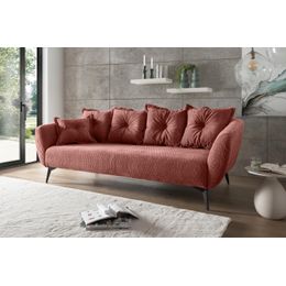 3-Sitzer Home Affaire, B:236cm H:94cm T:103cmkoralle, 100% Polyester, Sofas, "Baggio Breite 236 cm, modernes Sofa, hoher Fu&szlig;, bequem", schwarze
