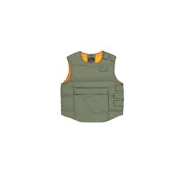 Blouson Alpha Industries "Protector Puffer Vest", Herren, Gr. L, gr&uuml;n (sage, gr&uuml;n), Obermaterial: 100% Nylon, Futter: 100% Polyester, F&uuml;llung: 100% Polyester, Jacken Blouson