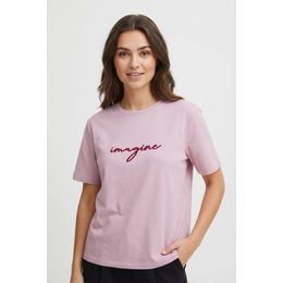 Kurzarmshirt Vila "VISYBIL IMAGINE O-NECK S/S TOP/PB/LC", Damen, Gr. L, cherry blossom detail:jazzy, anemone, Jersey, Obermaterial: 100% Baumwolle, bedruckt, regular fit normal, Rundhals, Shirts