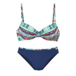 Buffalo Set: B&uuml;gel-Bikini 'Ismara' blau Gr. 38 Cup C. Mit B&uuml;gel