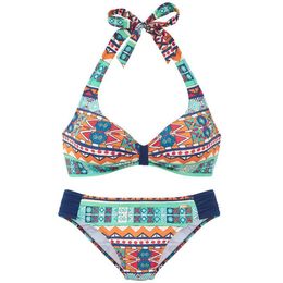Buffalo Set: Triangel-Bikini 'Ismara' blau Gr. 40 Cup A/B. Mit Seitlichen St&auml;bchen