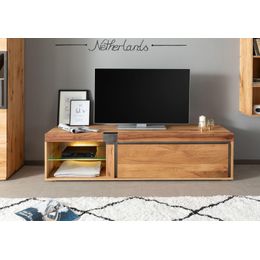 TV-Board Wildeiche / Zerreiche 180x48x50 natur ge&ouml;lt NEW AMSTERDAM #02