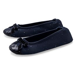 Tchibo - Ballerina-Hausschuhe - Damen - Gr. 39-40 - dunkelblau