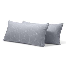 Tchibo - 2 Jersey-Kopfkissenbez&uuml;ge - wei&szlig;