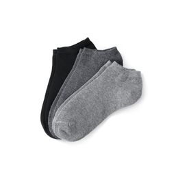 Tchibo - 3 Paar Sneakersocken - Herren - Gr. 44-46 - anthrazit