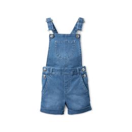 Tchibo - Jeans-Latzshorts - M&auml;dchen - Gr. 122/128 - dunkelblau