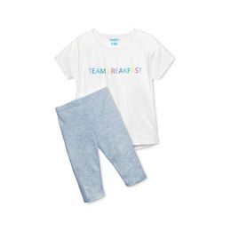 Tchibo - Pyjama mit Leggings - M&auml;dchen - Gr. 146/152 - hellblau