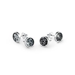 Tchibo - Ohrstecker-Set verziert mit Swarovski Kristallen - silber