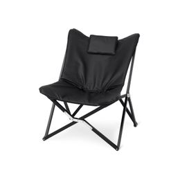 Tchibo - Klappbarer Loungechair - 75x82x96cm - silber - Buchenholz / Polyurethan / Kunststoff