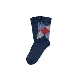 Tchibo - He.Socken - Herren - Gr. 41-43 - bordeaux/kariert