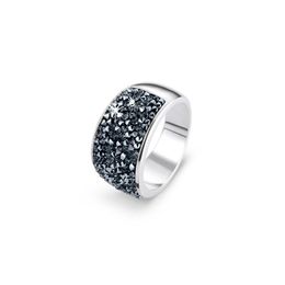 Tchibo - Ring verziert mit Swarovski Kristallen - Damen - Gr. 17 - silber