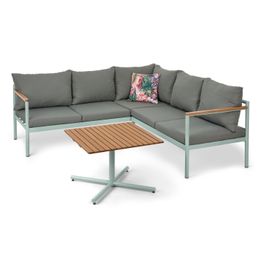 Tchibo - Gartensofa-Ecke - 190,5x71x65cm - grau - Aluminium / Eukalyptusholz / Polyester