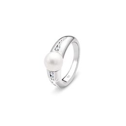 Tchibo - Silberring mit Muschelkernperle - Damen - Gr. 19 - silber