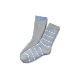 Tchibo - 2 Paar Bettsocken - Damen - Gr. 35-38 - hellblau