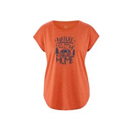 Tchibo - Funktionsshirt - Damen - Gr. S - orange/print
