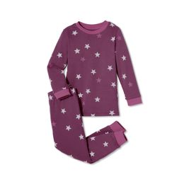 Tchibo - Interlock-Pyjama - Kinder - Gr. 110/116 - bordeaux